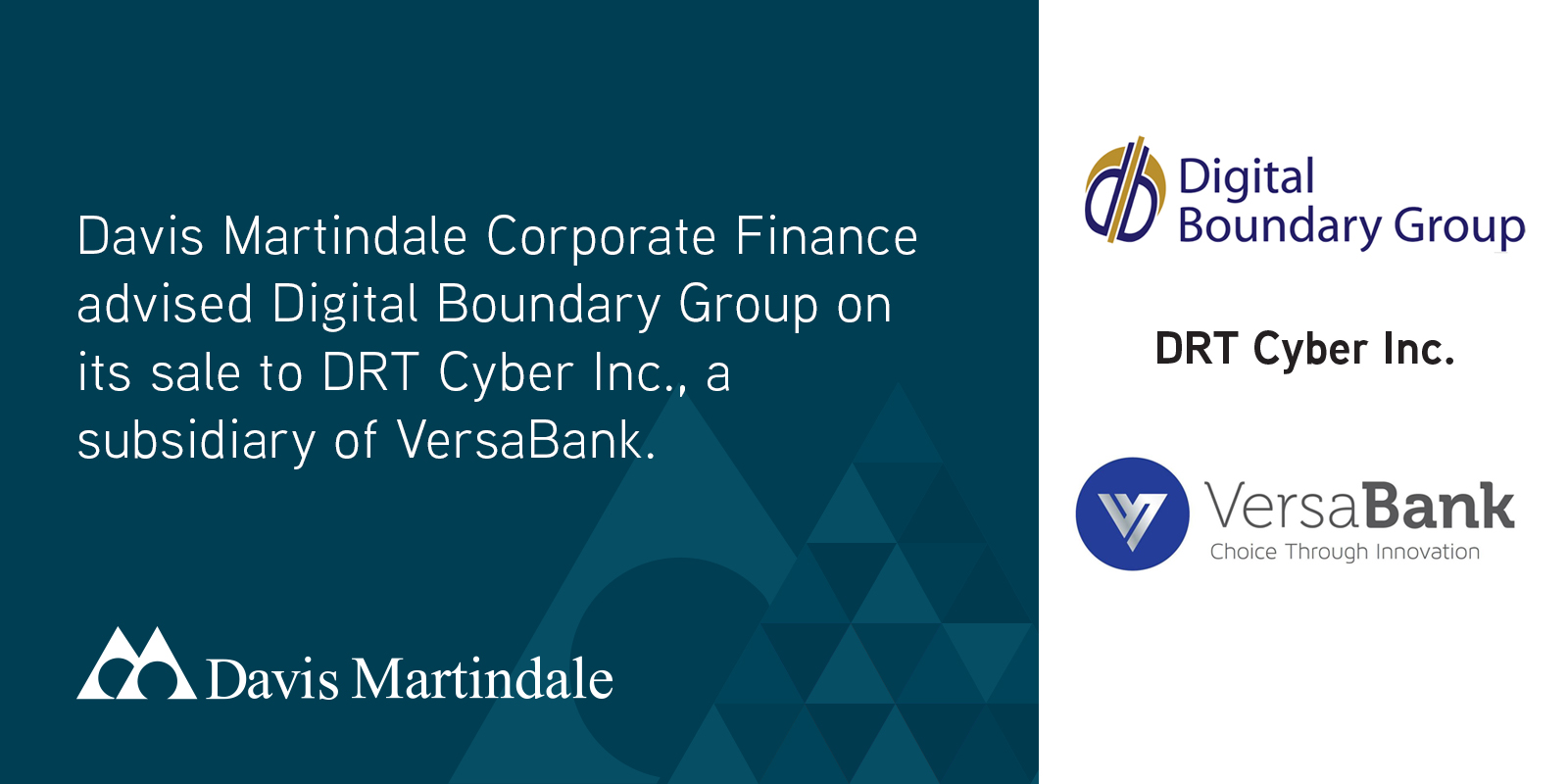 Divestiture of Digital Boundary Group - Davis Martindale