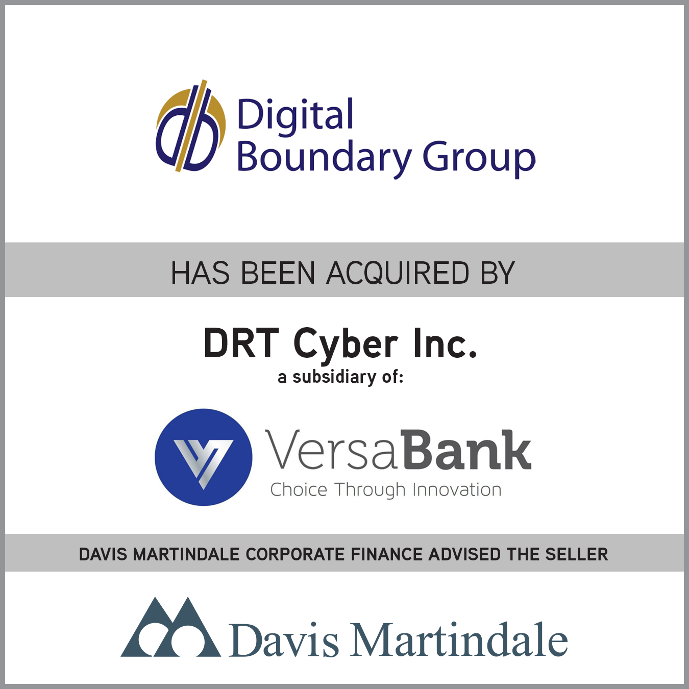Divestiture of Digital Boundary Group - Davis Martindale